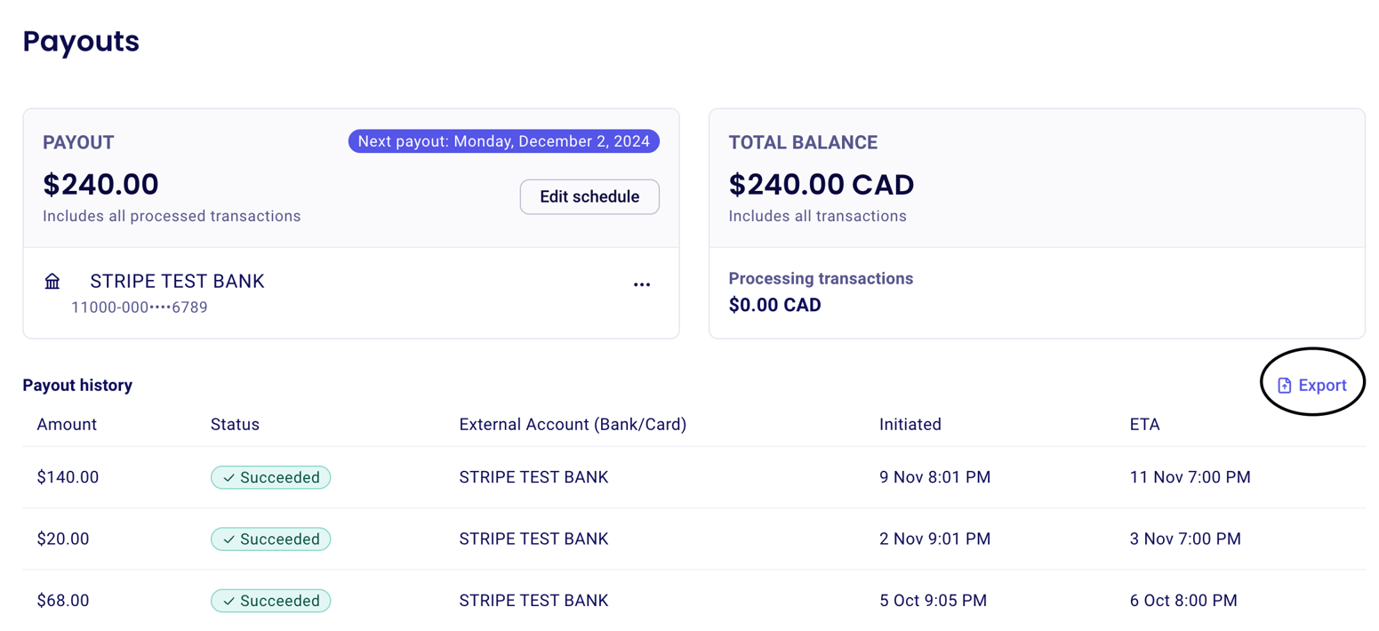 Zeffy payouts: Payout schedules, amounts and reports